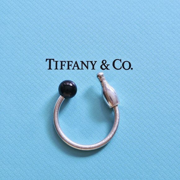 Tiffany & Co. | Accessories | Rare Vintage Tiffany Co Onyx Bowling Ball ...